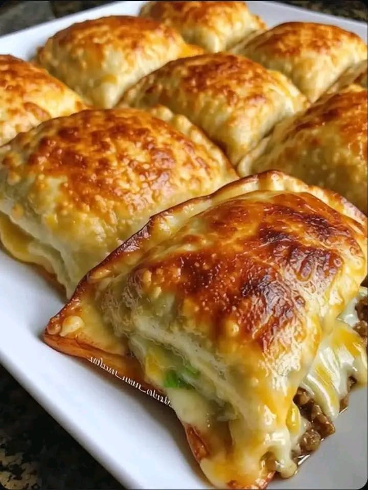Cheesy Beef Puff Pastry Pockets - FOLNEM
